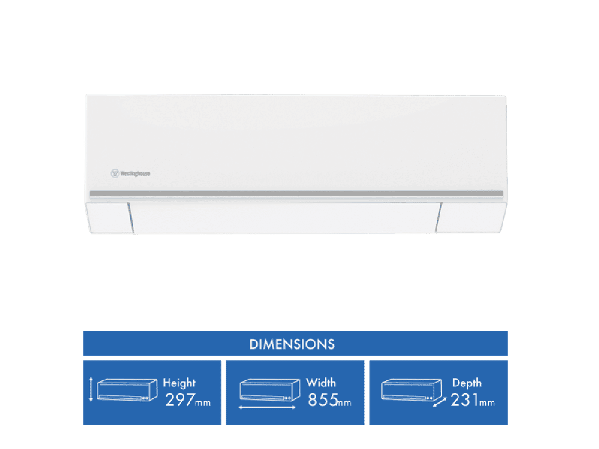 Westinghouse C2.7kW H3.5kW Reverse Cycle Split System WSD27HWA