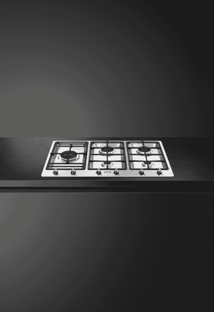 Smeg 90cm Classic Gas Cooktop PSA9062