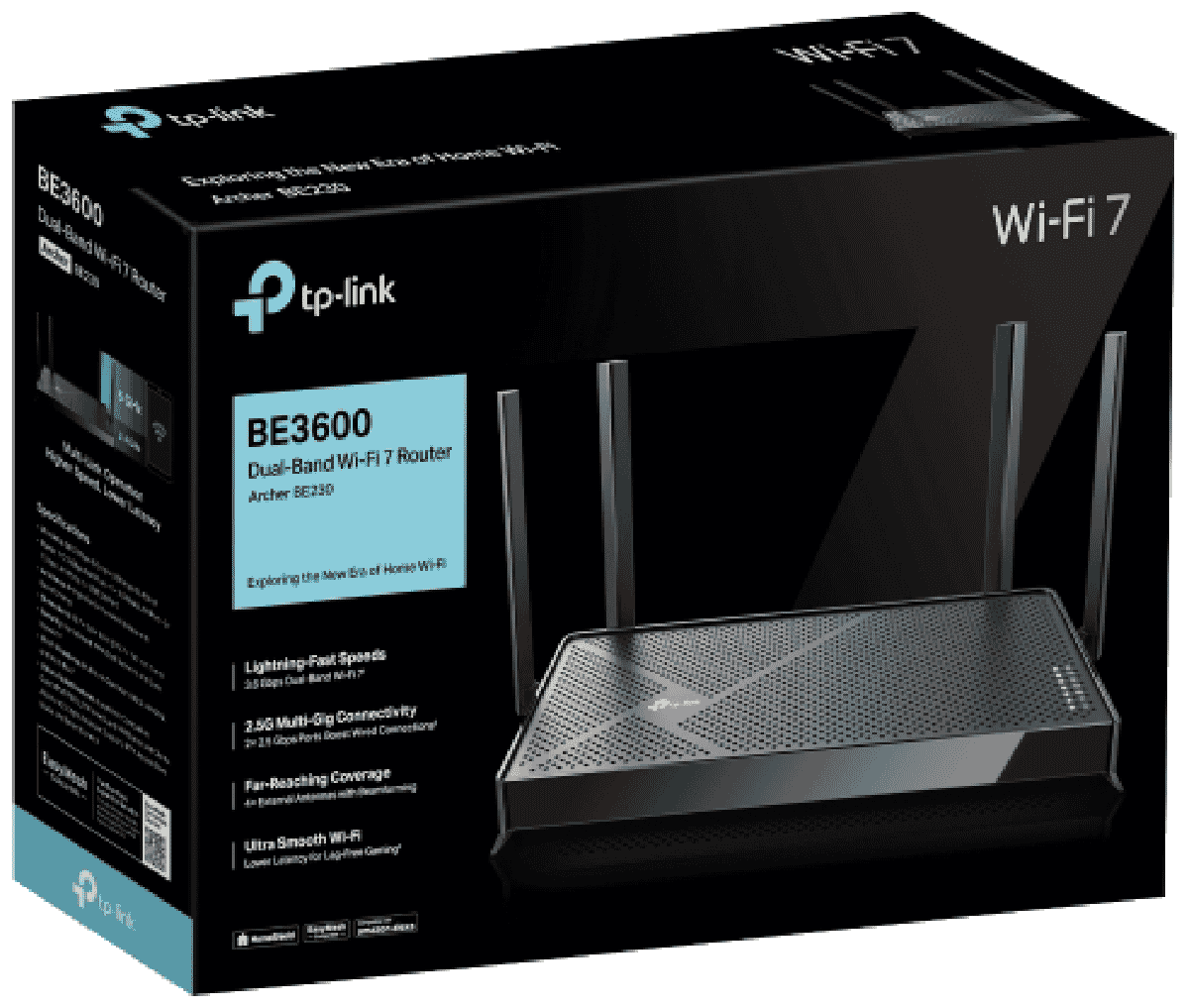 TP-LINK BE3600 Dual-Band Wi-Fi 7 Router ARCHER-BE230