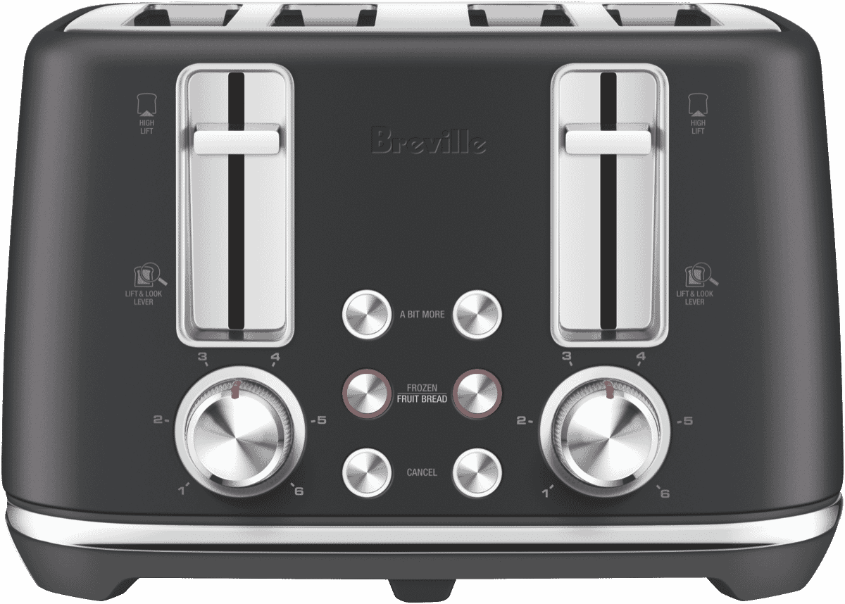 Breville The Toast Set 4 Slice Toaster Matte Black LTA842MTB2IAN1