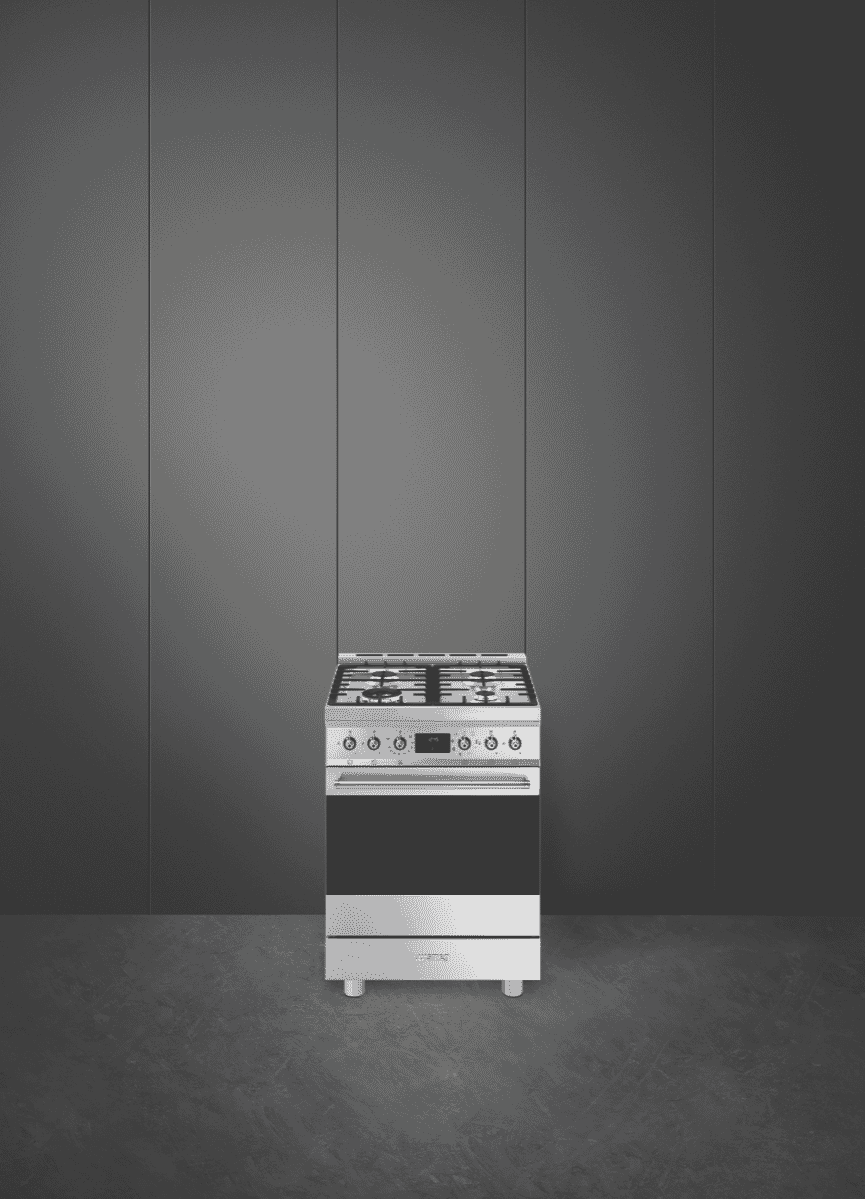 Smeg 60cm Dual Fuel Upright Cooker CS6GMXA2