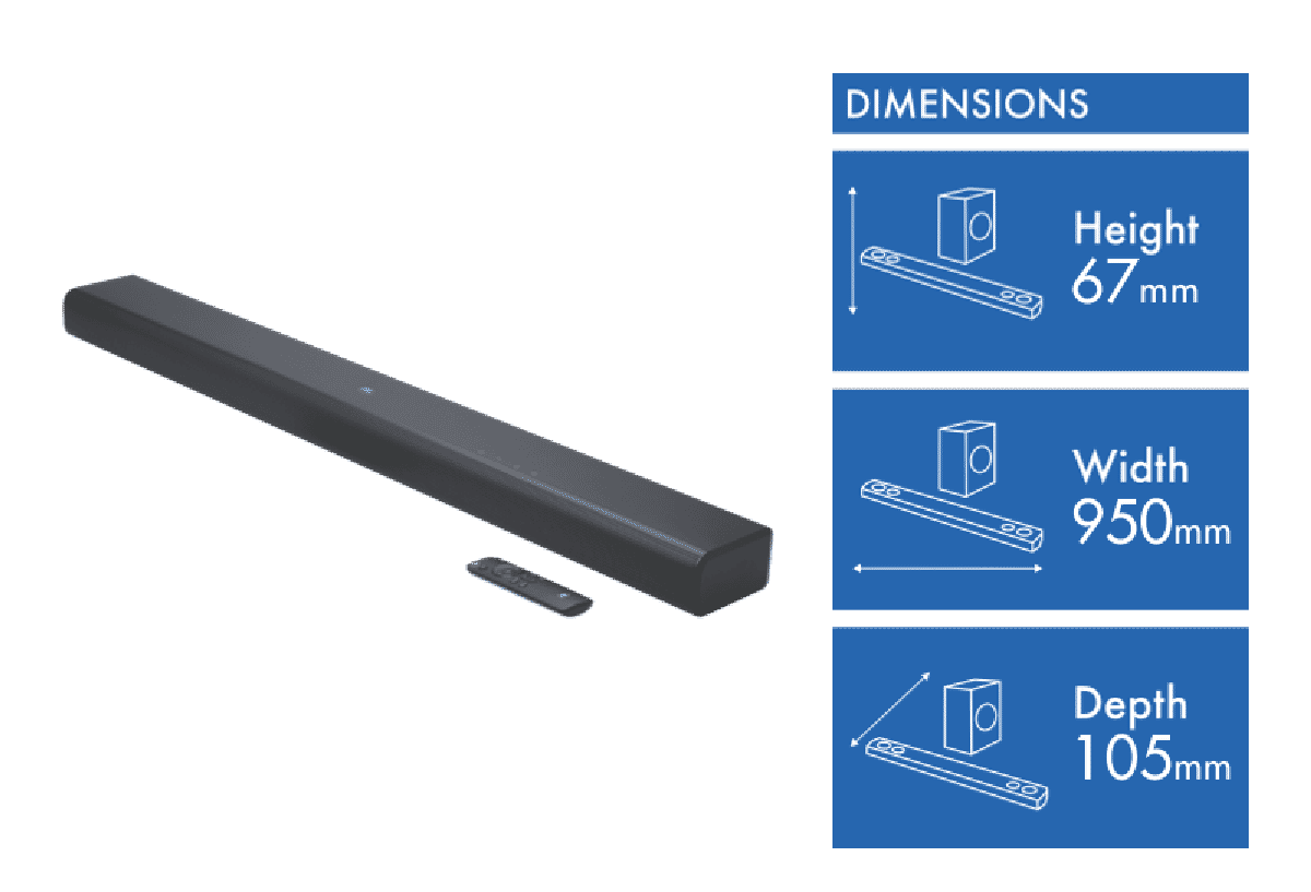 JBL SB510 3.1ch Soundbar with built in sub 6082378