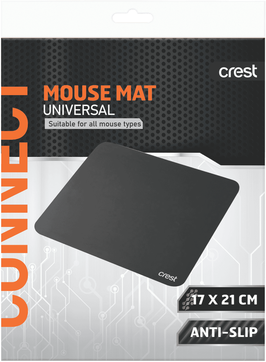 Crest Desk Mouse Mat (Black) CITMM