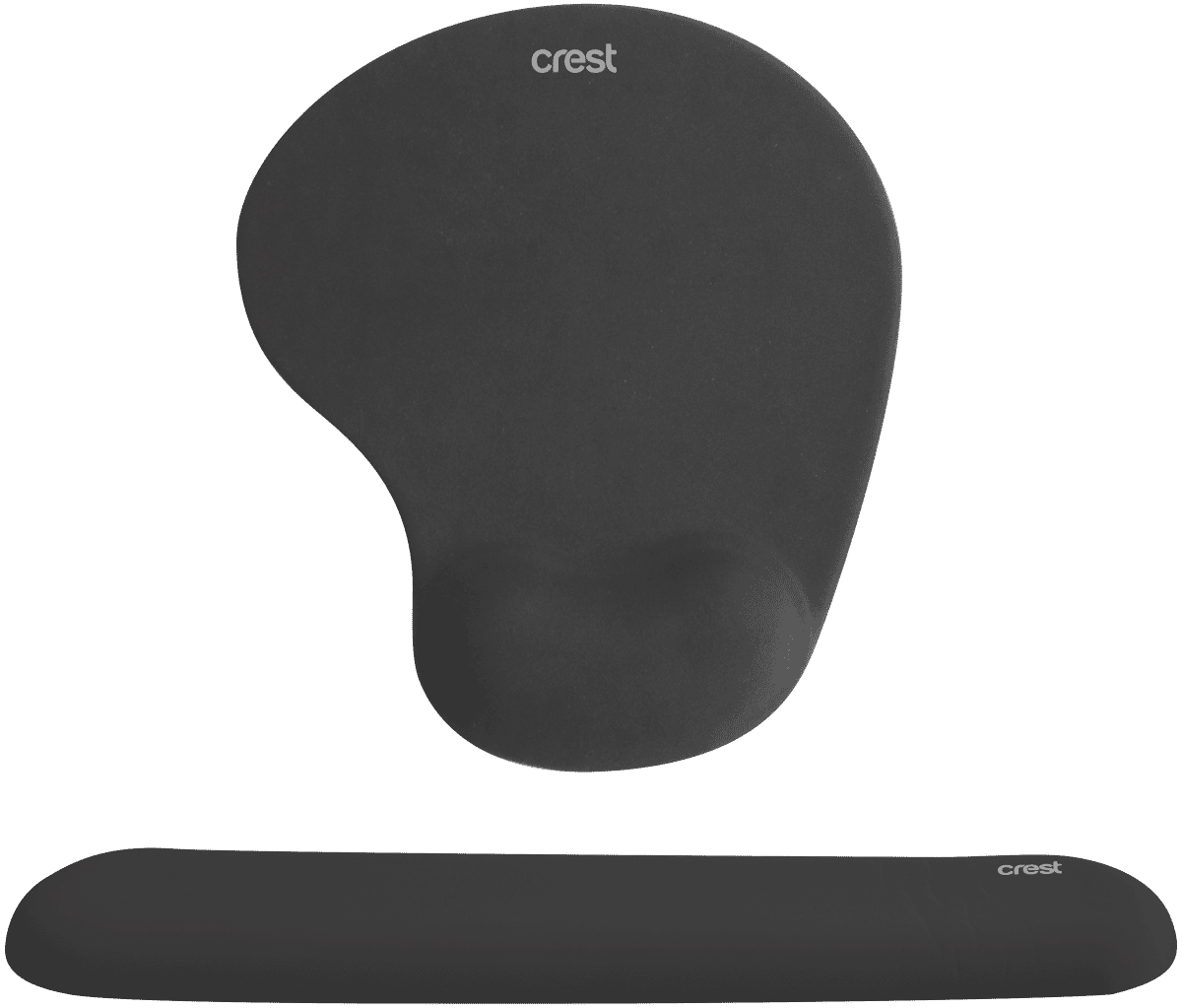 Crest Ergonomic Keyboard & Mouse Pad (Black) IT09127