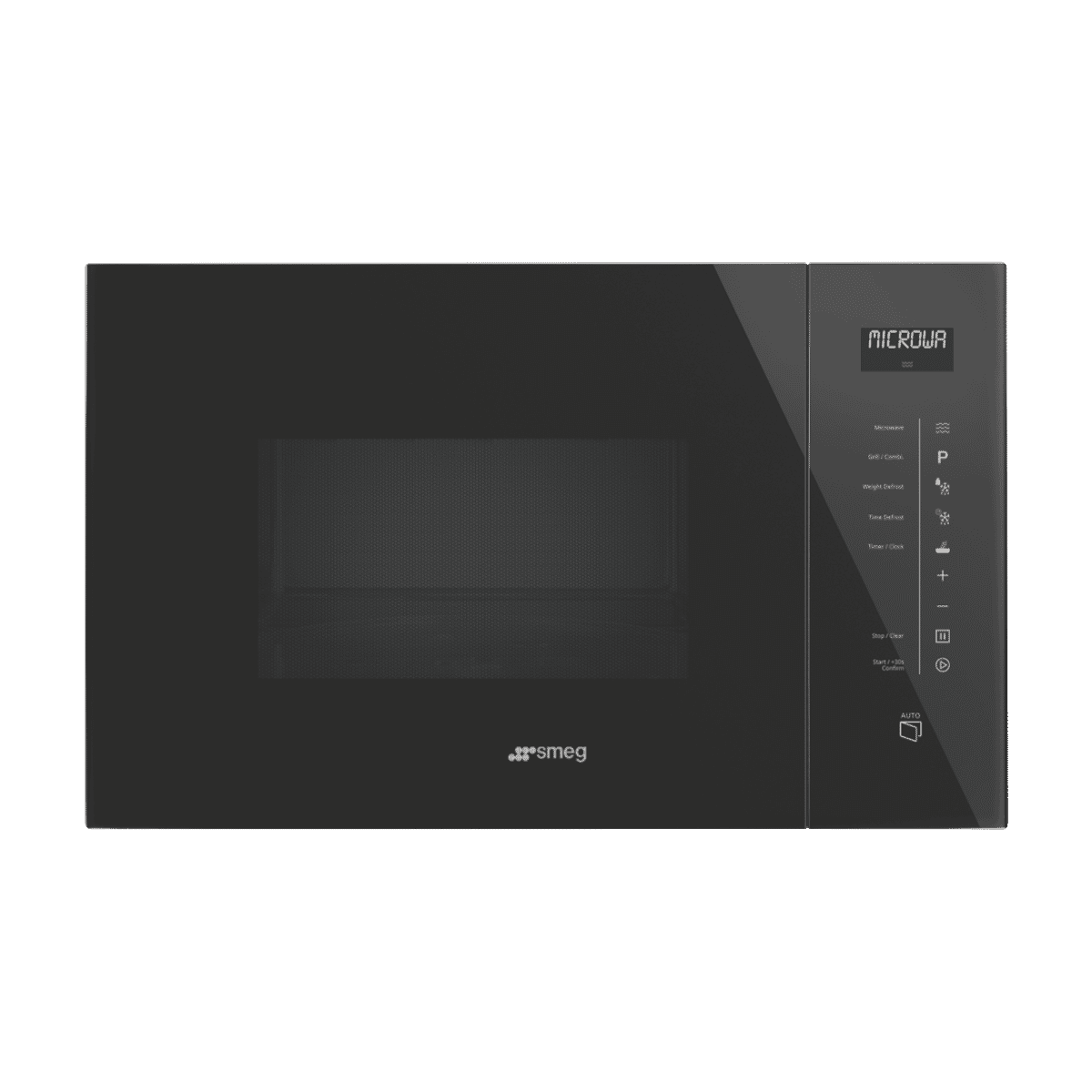 Smeg Linea Built-In 25L Microwave with Grill Pure Black FMIA125B3