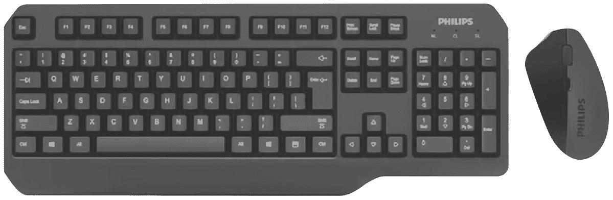 Philips Wired Keyboard Mouse Combo 200 Series SPT6202B