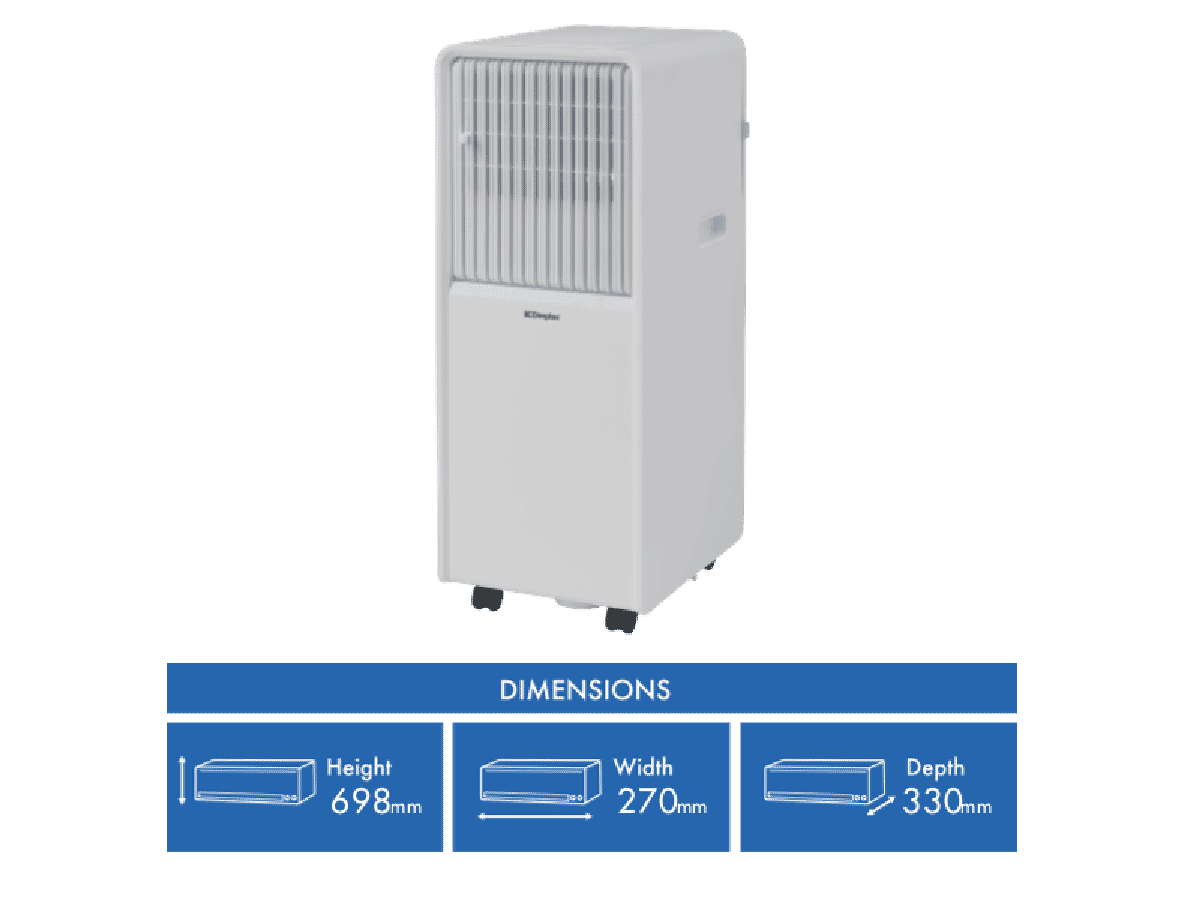 Dimplex 3.5kW Recycled Portable AC w/ Wi-Fi & Dehumidifier DCP33EB