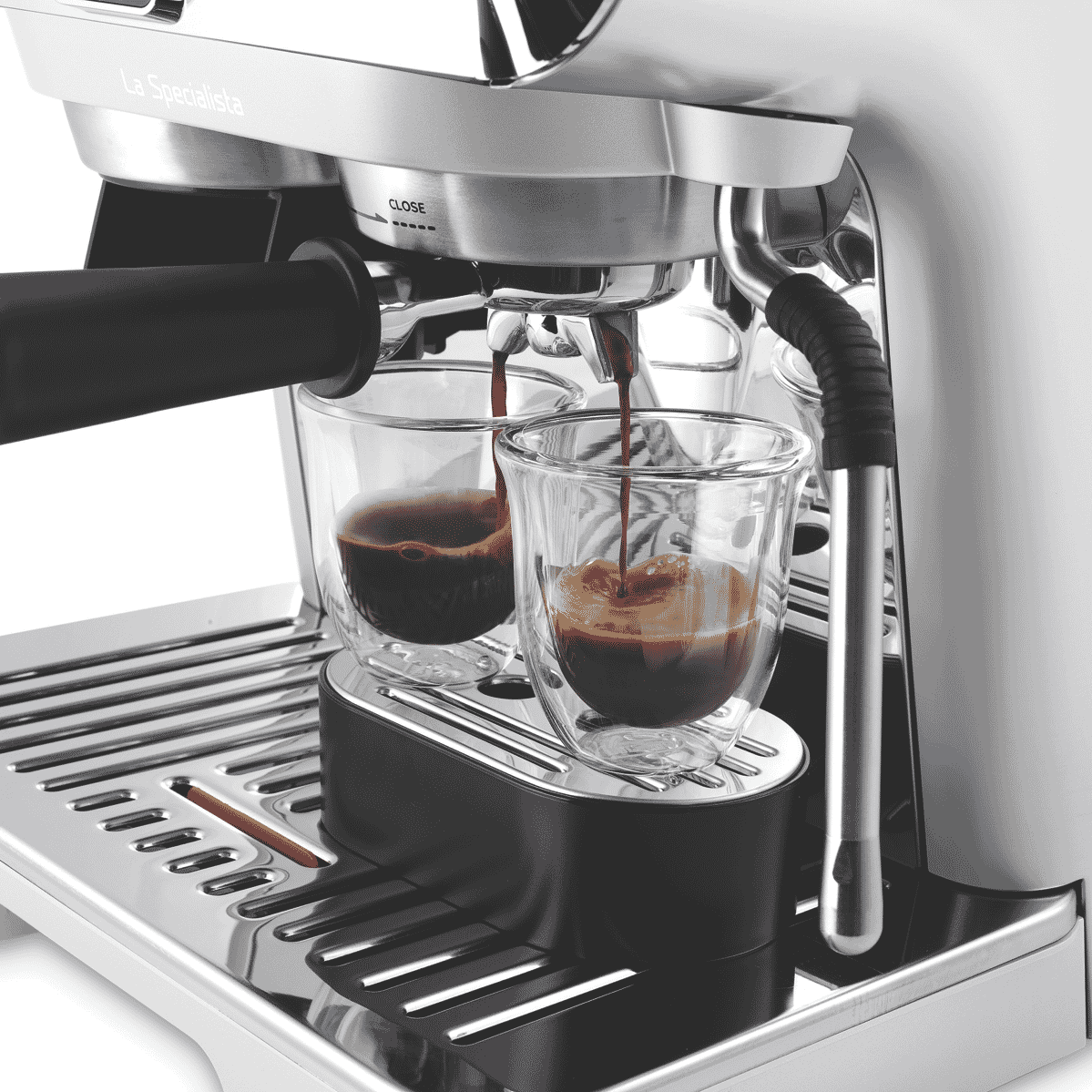 DeLonghi Arte Metal Pro Cold Brew Manual Coffee Machine White EC9255WI