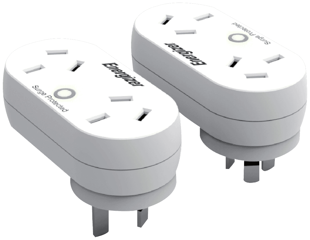 Energizer Power Adaptor with Surge Protection 2 Pack ETSDAW