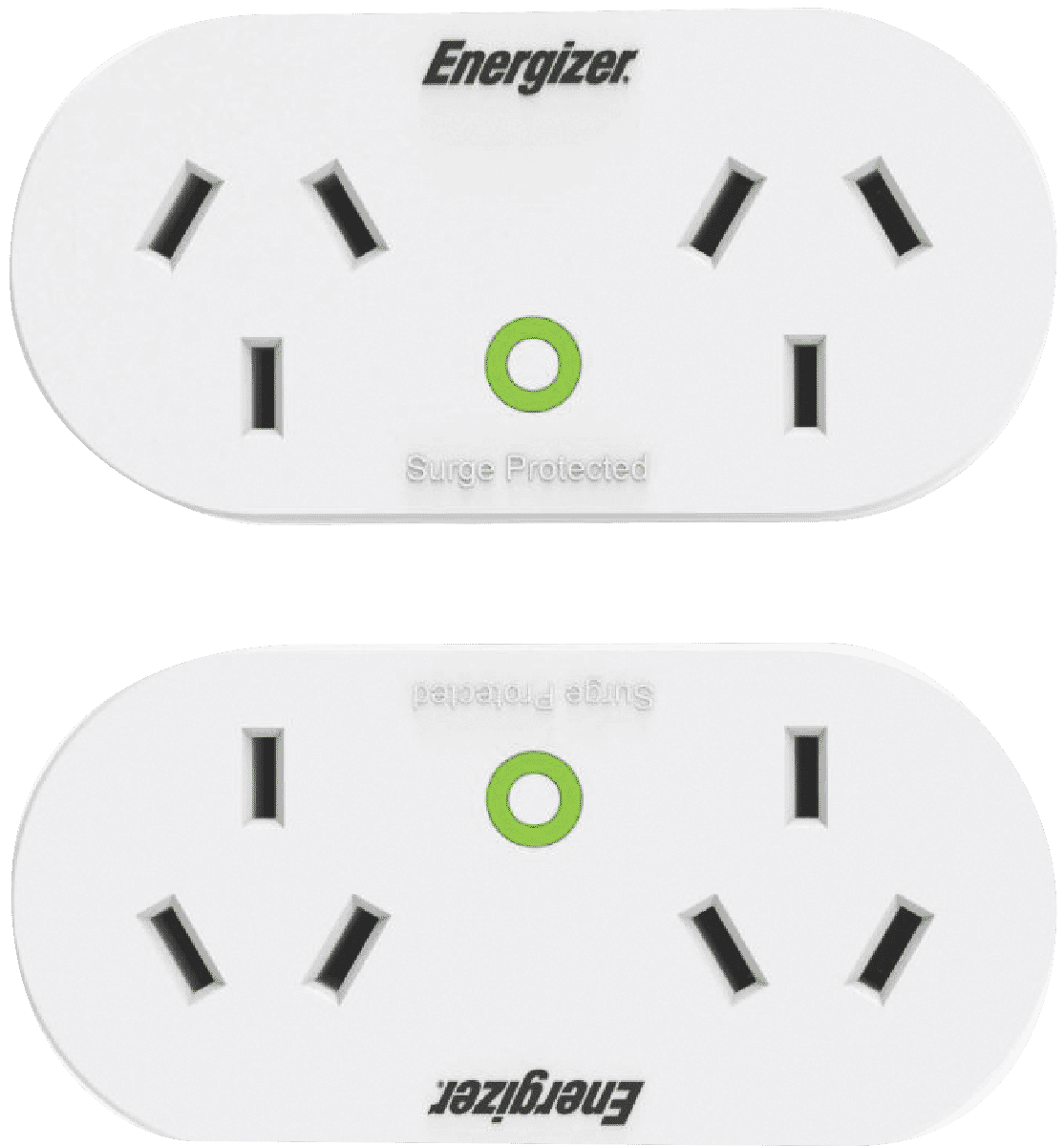 Energizer Power Adaptor with Surge Protection 2 Pack ETSDAW
