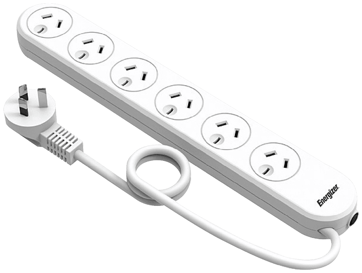 Energizer 6 Outlet Power Board ET6OW