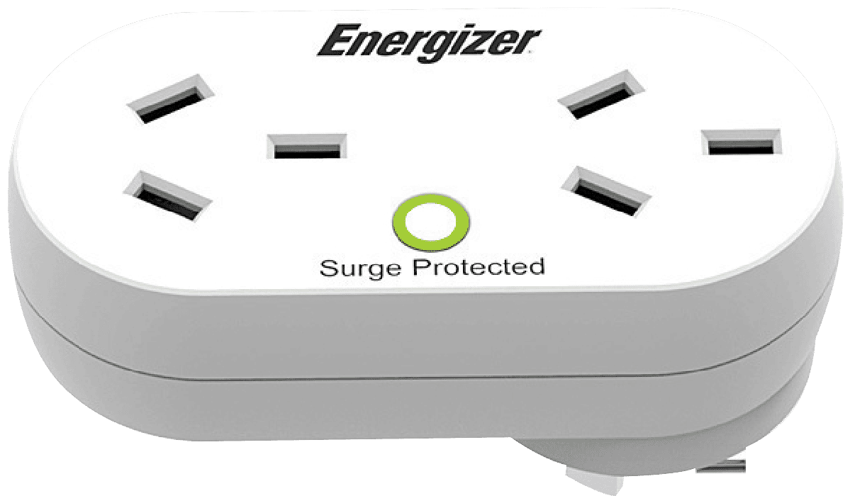 Energizer Double Power Adaptor with Surge Protection ETDOS175