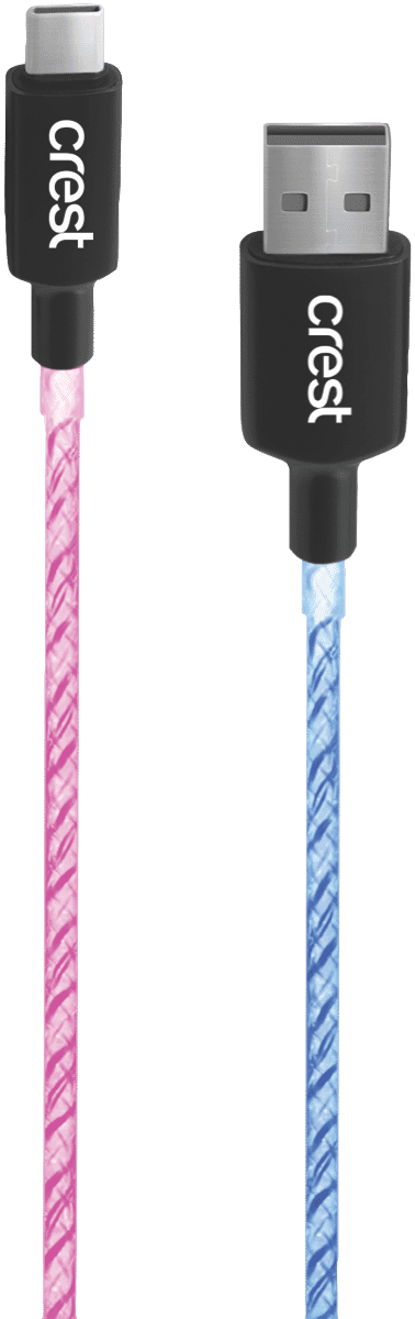Techxtras USB-A to USB-C Glowing Cable (1m) MBM12031