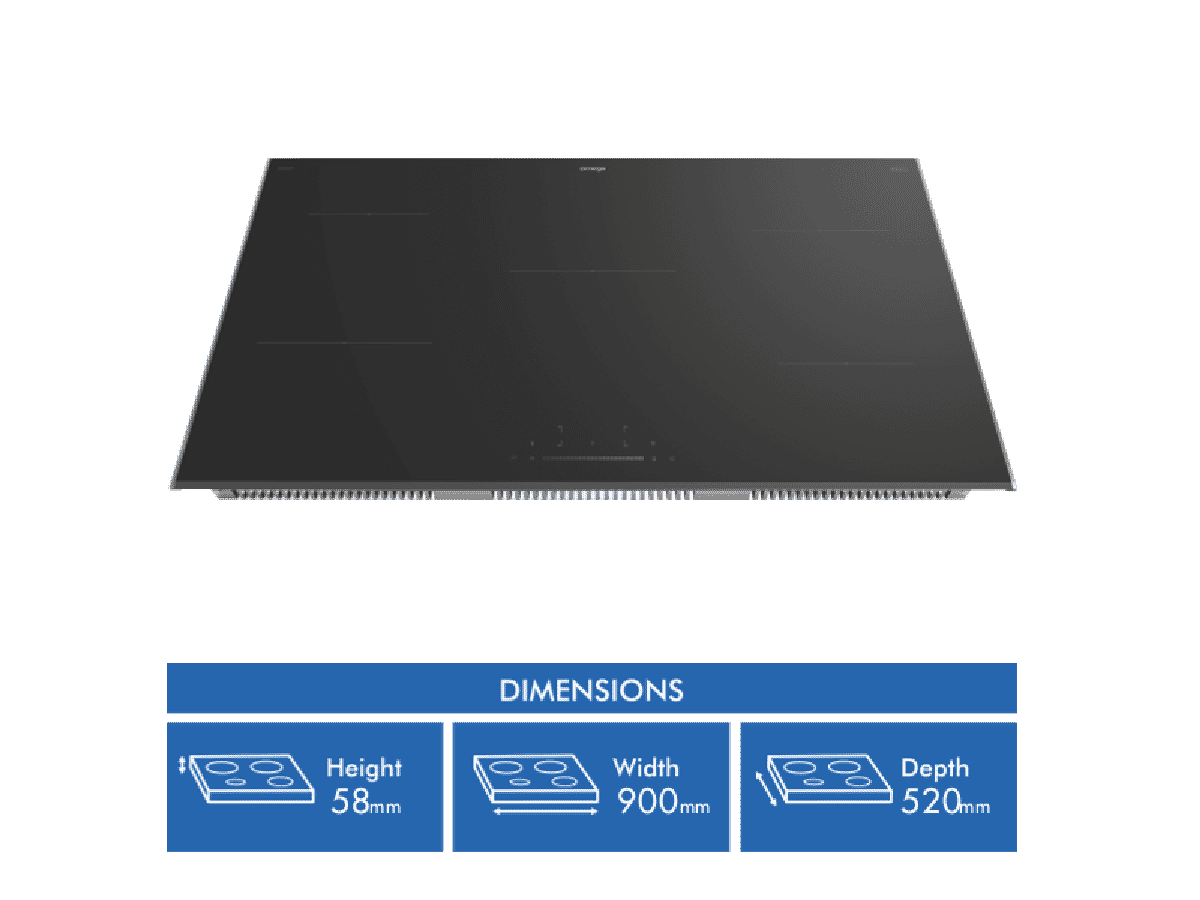 Omega 90cm Induction Cooktop OCI905TZ