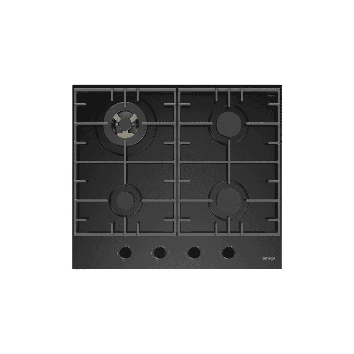 Omega 60cm Gas on Glass Cooktop OCGG604WB