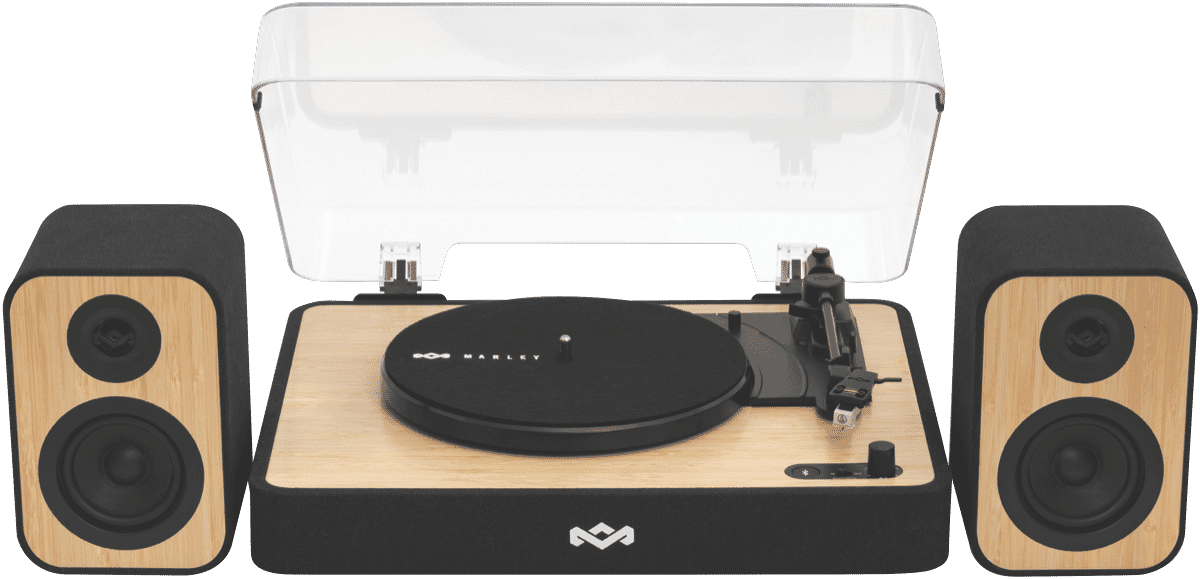Marley Revolution Turntable with Speakers EM-JT304-SB