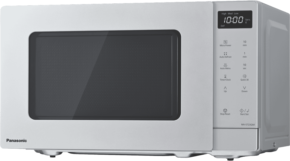 Panasonic 20L 800W Compact Microwave Silver NN-ST23QMQPQ