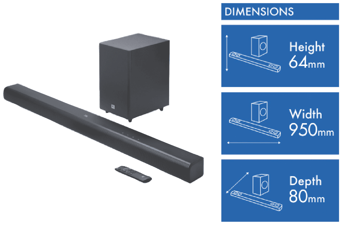 JBL SB550 3.1 Ch 250W Soundbar 6254239