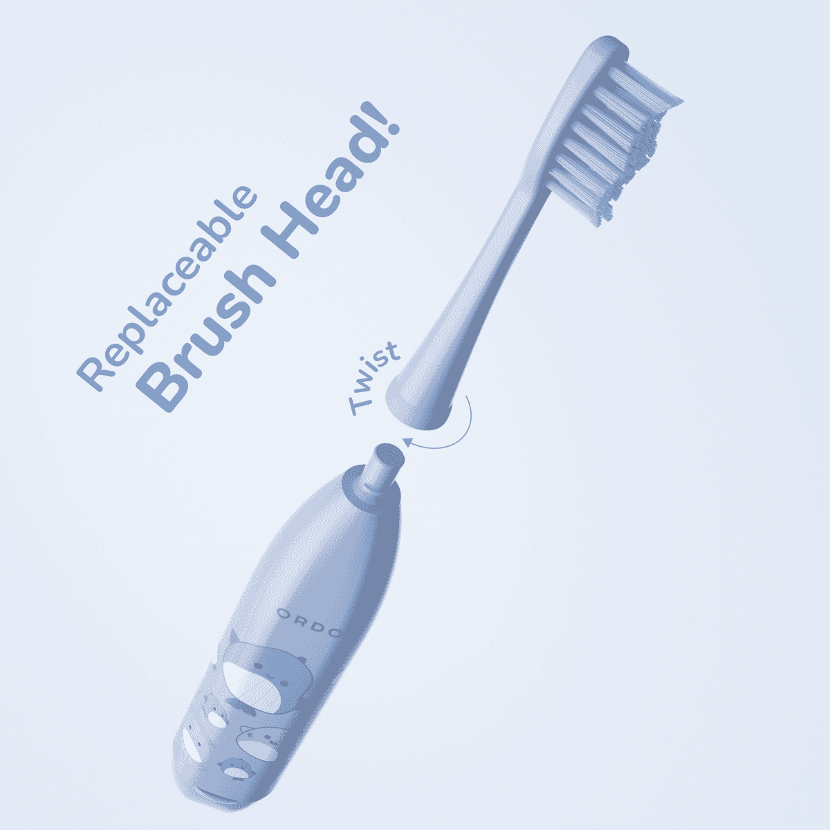 Ordo Sonic Kids Squishmallows Battery toothbrush Samir SKIDS-BAT-SM2