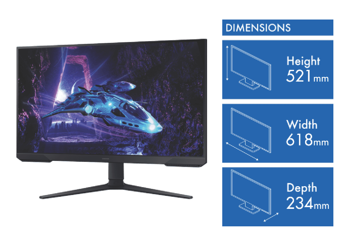 Samsung 27" Odyssey G30D FHD Gaming Monitor LS27DG302EEXXY