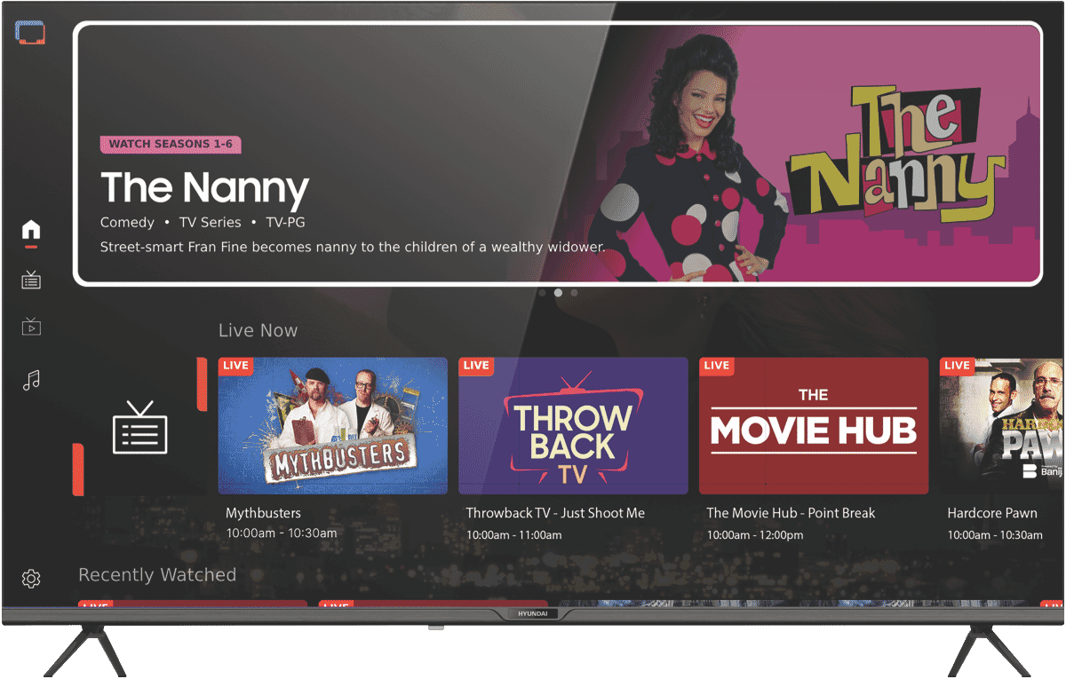 HYUNDAI 50" UHD Tizen QLED Smart TV 2024 H50UHDQLDZEN