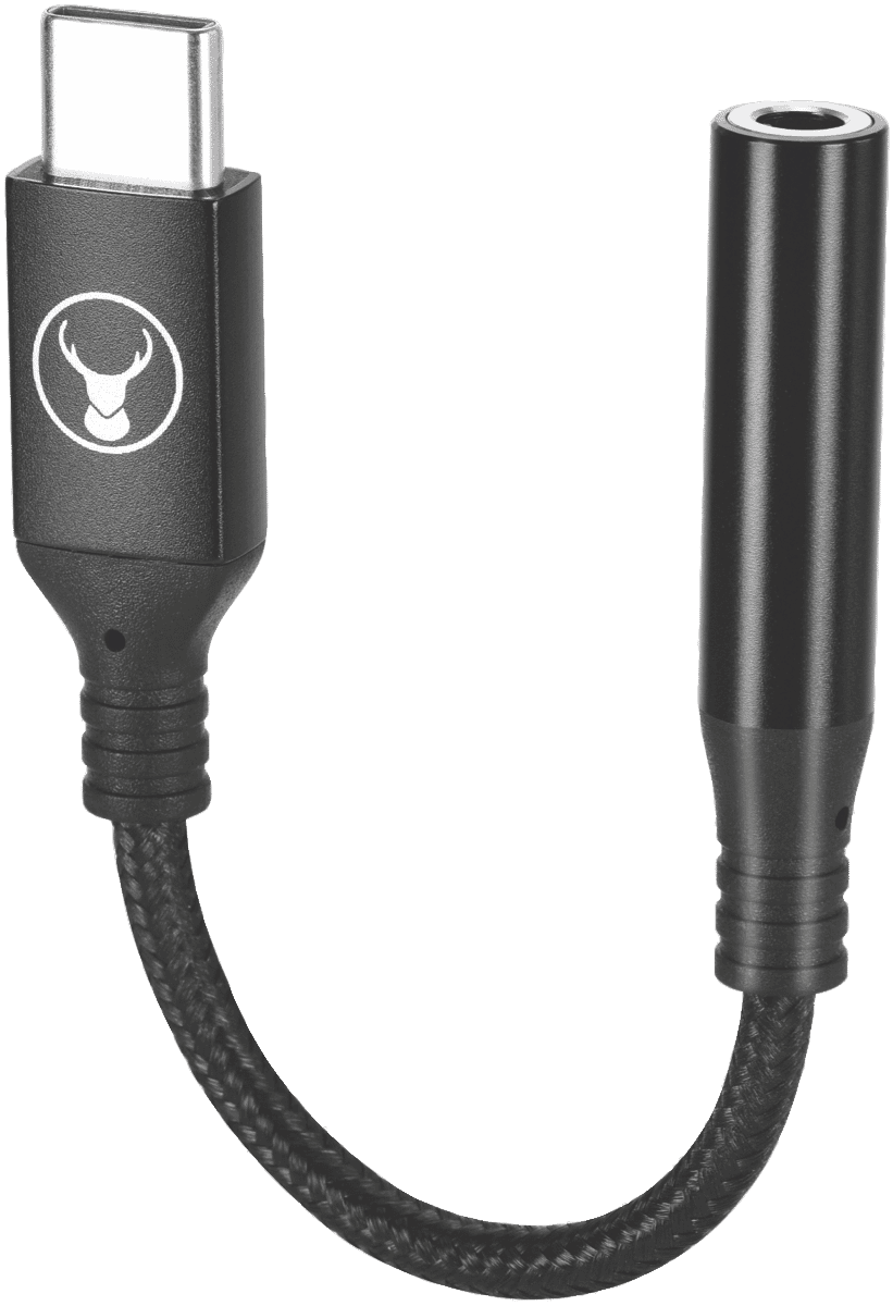 Bonelk USB-C to 3.5mm Long-Life Adapter (Black) ELK-80075-R