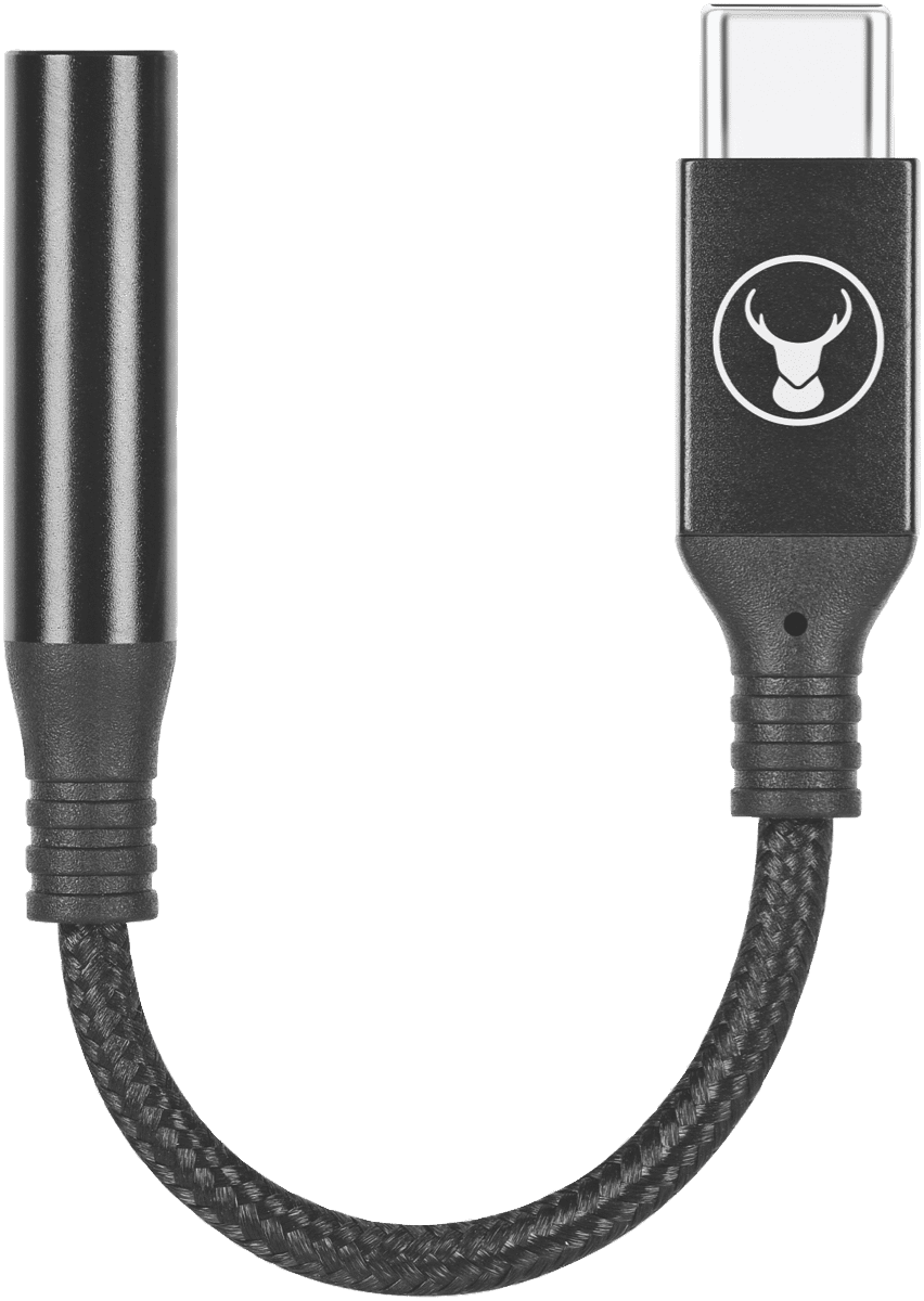Bonelk USB-C to 3.5mm Long-Life Adapter (Black) ELK-80075-R