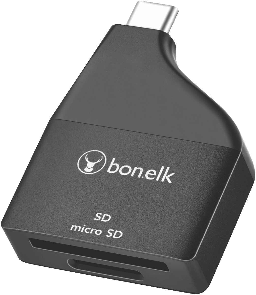 Bonelk USB-C to MicroSD/SD Adapter (Black) ELK-80065-R