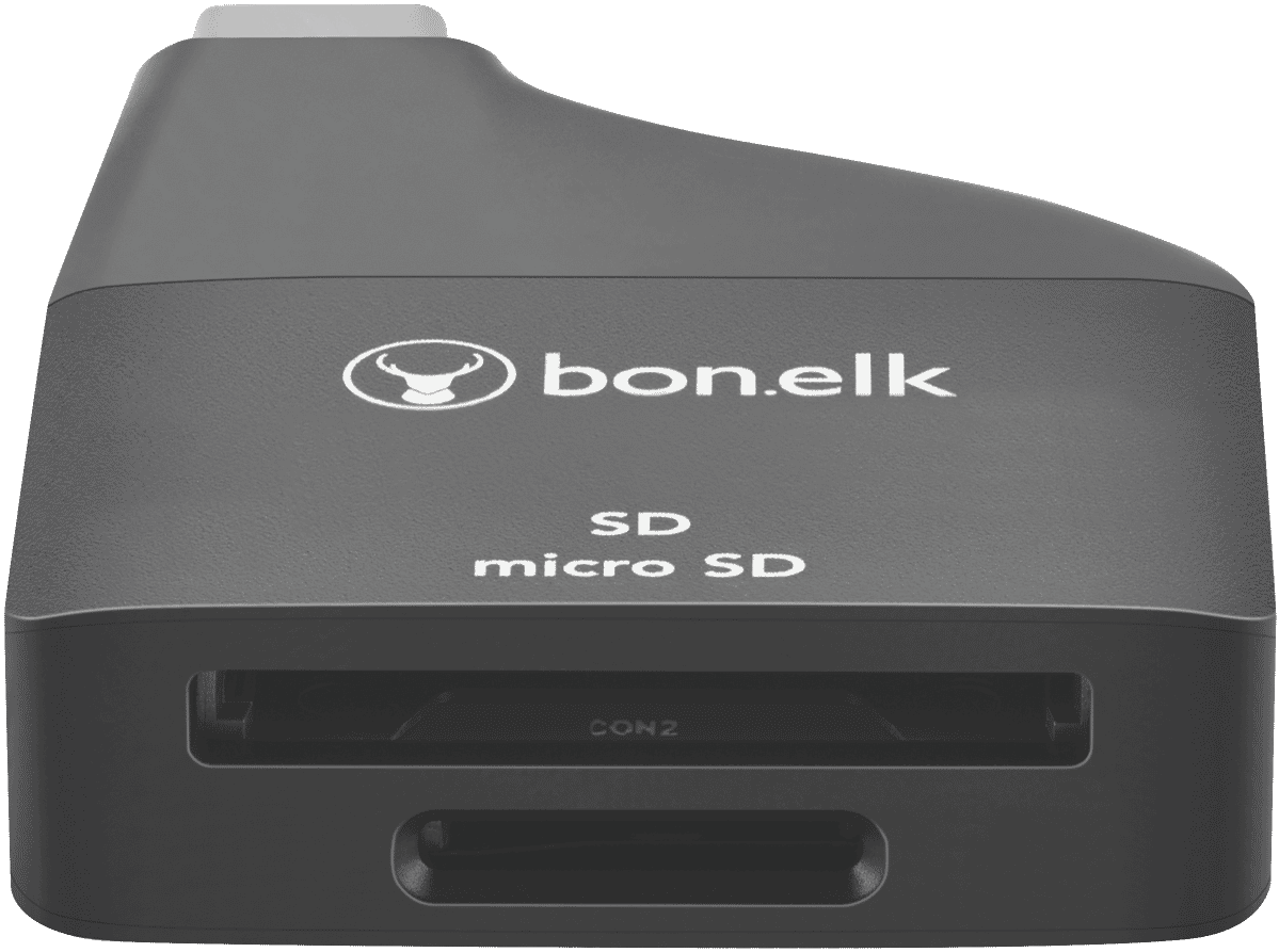 Bonelk USB-C to MicroSD/SD Adapter (Black) ELK-80065-R