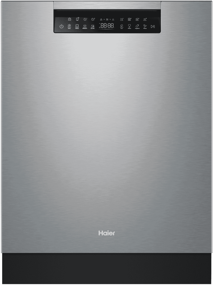 Haier Built Under Steam Dishwasher Stainless Steel HDW15U3S1