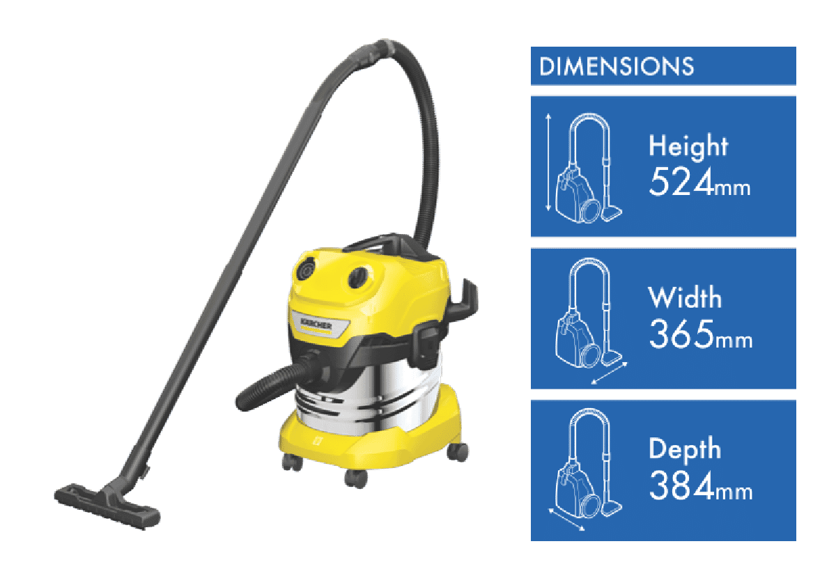 Karcher WD 4 S V-20/6/22 Wet & Dry Vacuum Cleaner 1.628-261.0