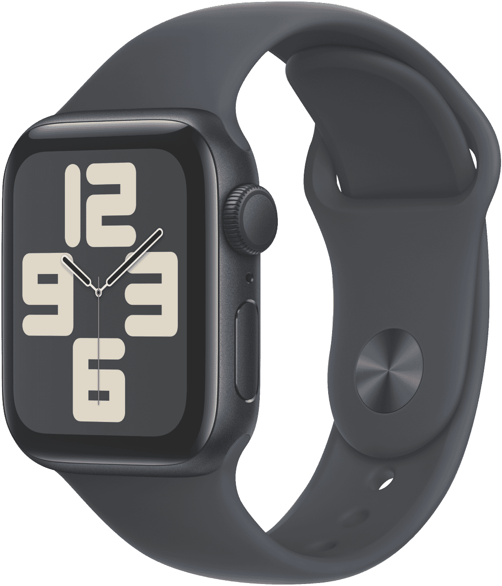 Apple Watch SE GPS 40mm Midnight Aluminium - Midnight Sport Band - S/M ...