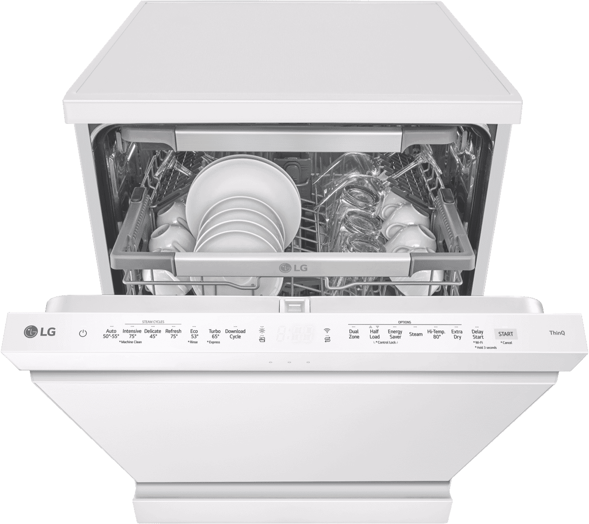 LG Matte White True Steam Dishwasher XD3A25MW