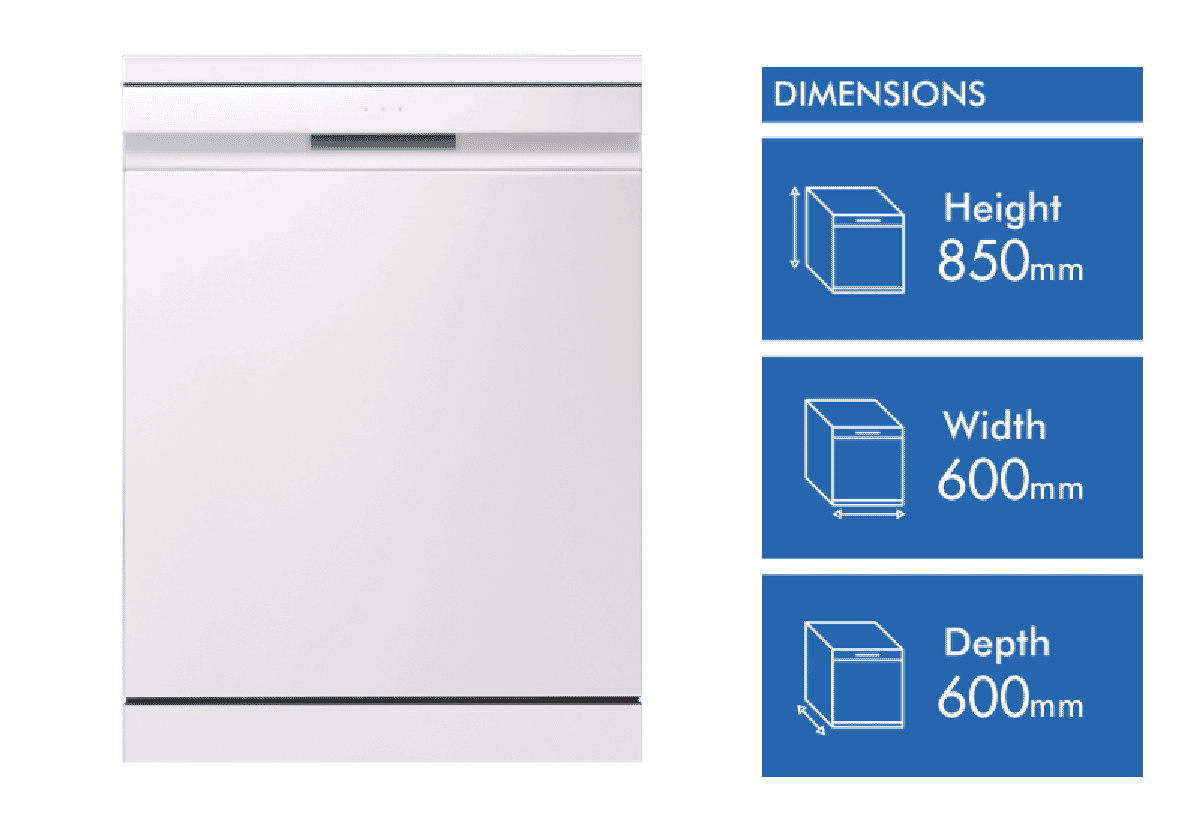 LG Matte White True Steam Dishwasher XD3A25MW