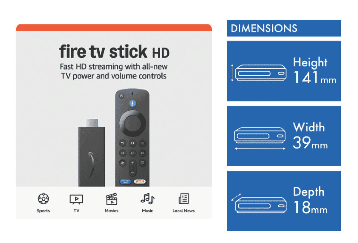 Amazon Fire TV Stick HD B0CQMZ24LR