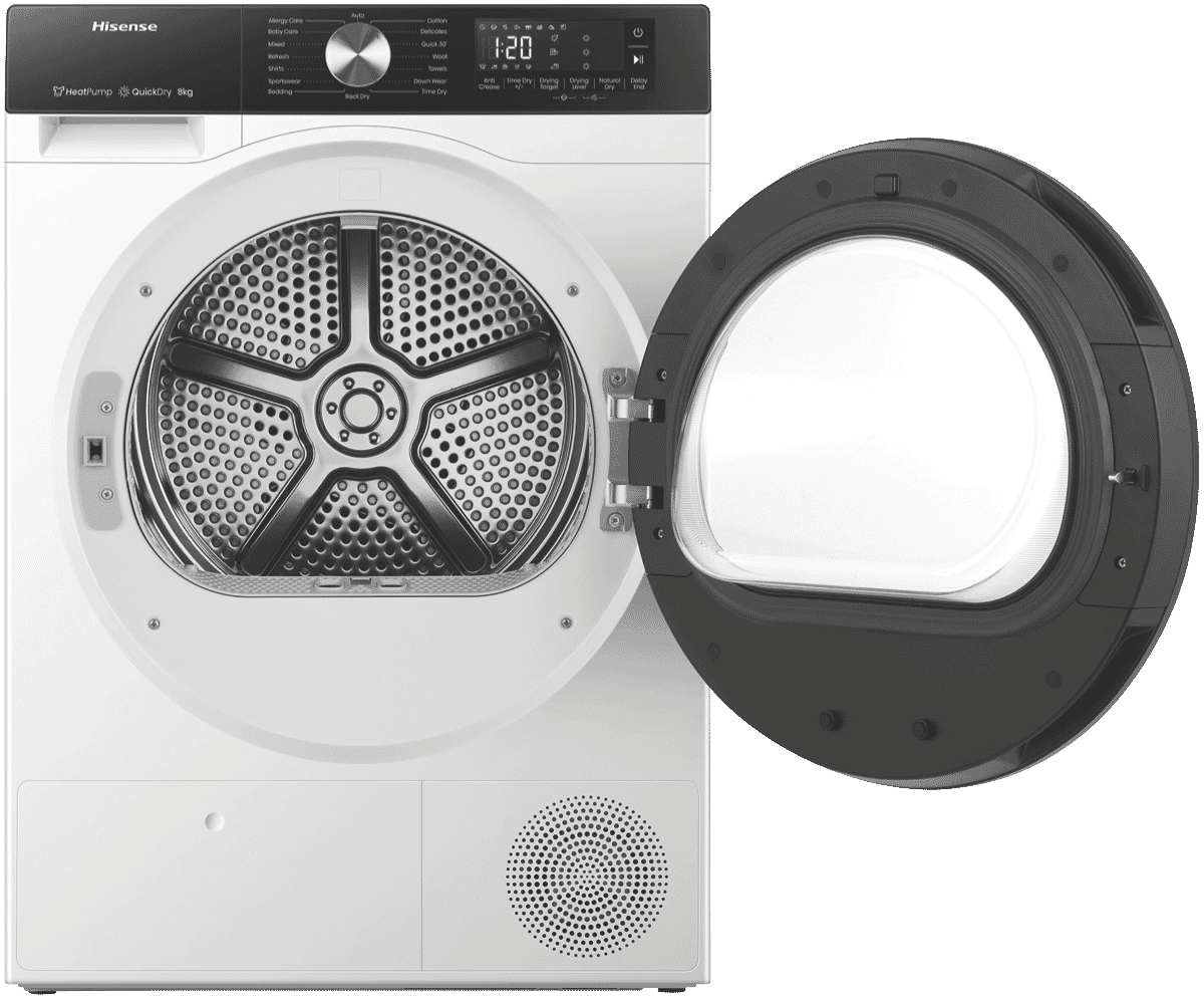 Hisense 8kg Heat Pump Dryer HDFS80HS | Energy Efficient