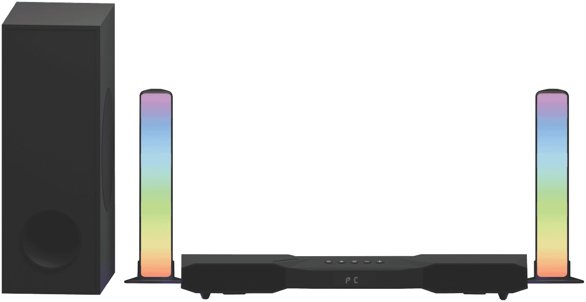 Laser 2.1CH RGB Gaming Soundbar & Subwoofer SP-21CSSW-112