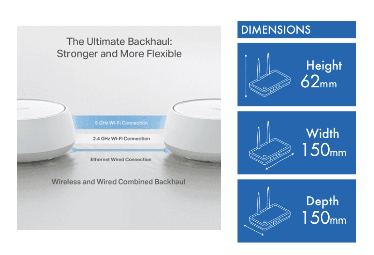TP-LINK Deco BE5000 Whole Home Mesh Wi-Fi 7 System (3-pack) DECO-BE25(3 ...