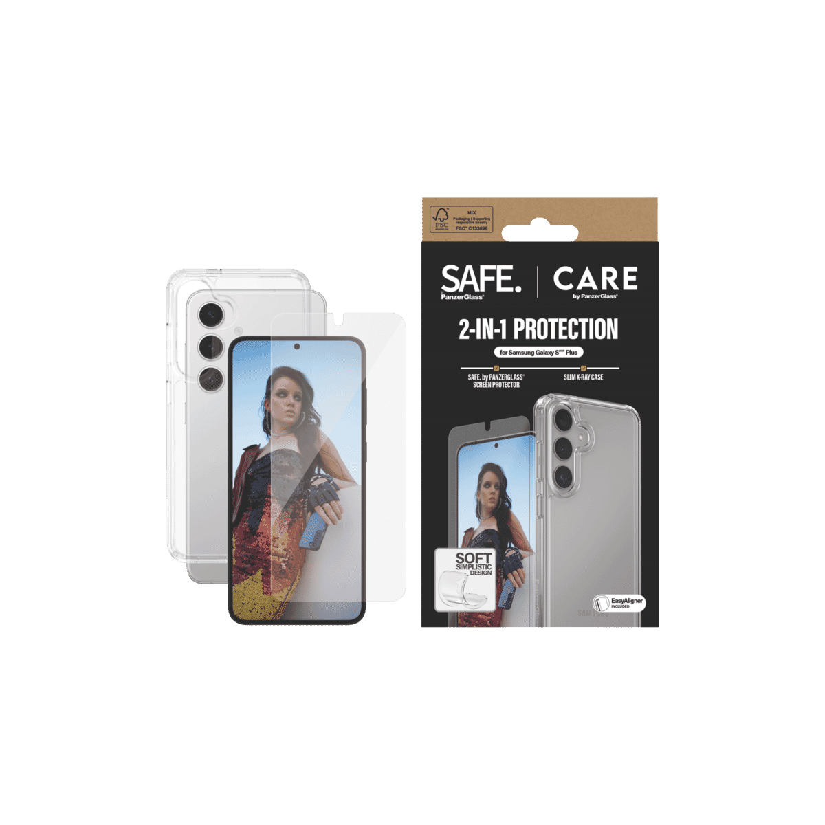 Panzer Glass CARE by Panzer Fashion Samsung Galaxy S25+ 2-in-1 Bundle ...