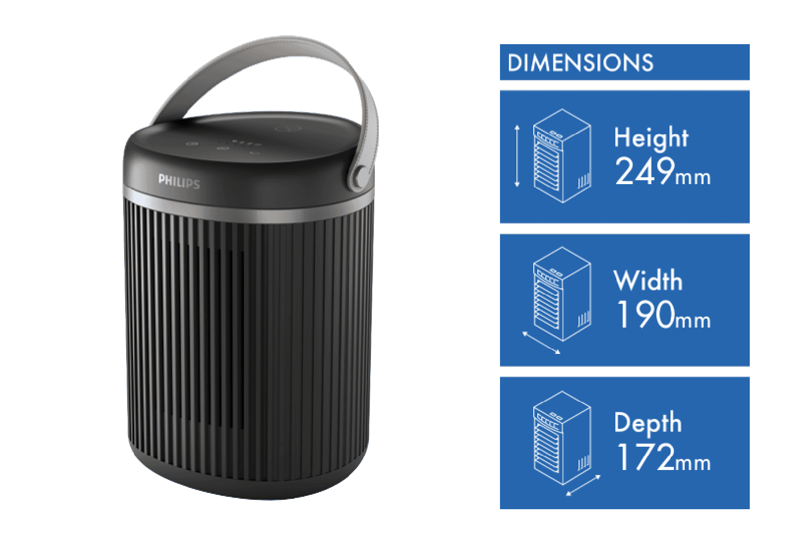 Philips 3000 Series Compact Fan Heater CX3120/01