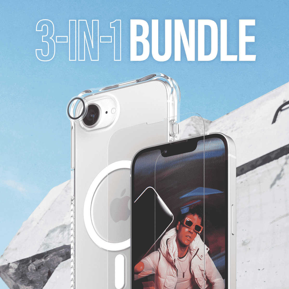 Panzer Glass CARE by PanzerGlass Fashion 3-in-1 Bundle iPhone 16e ...