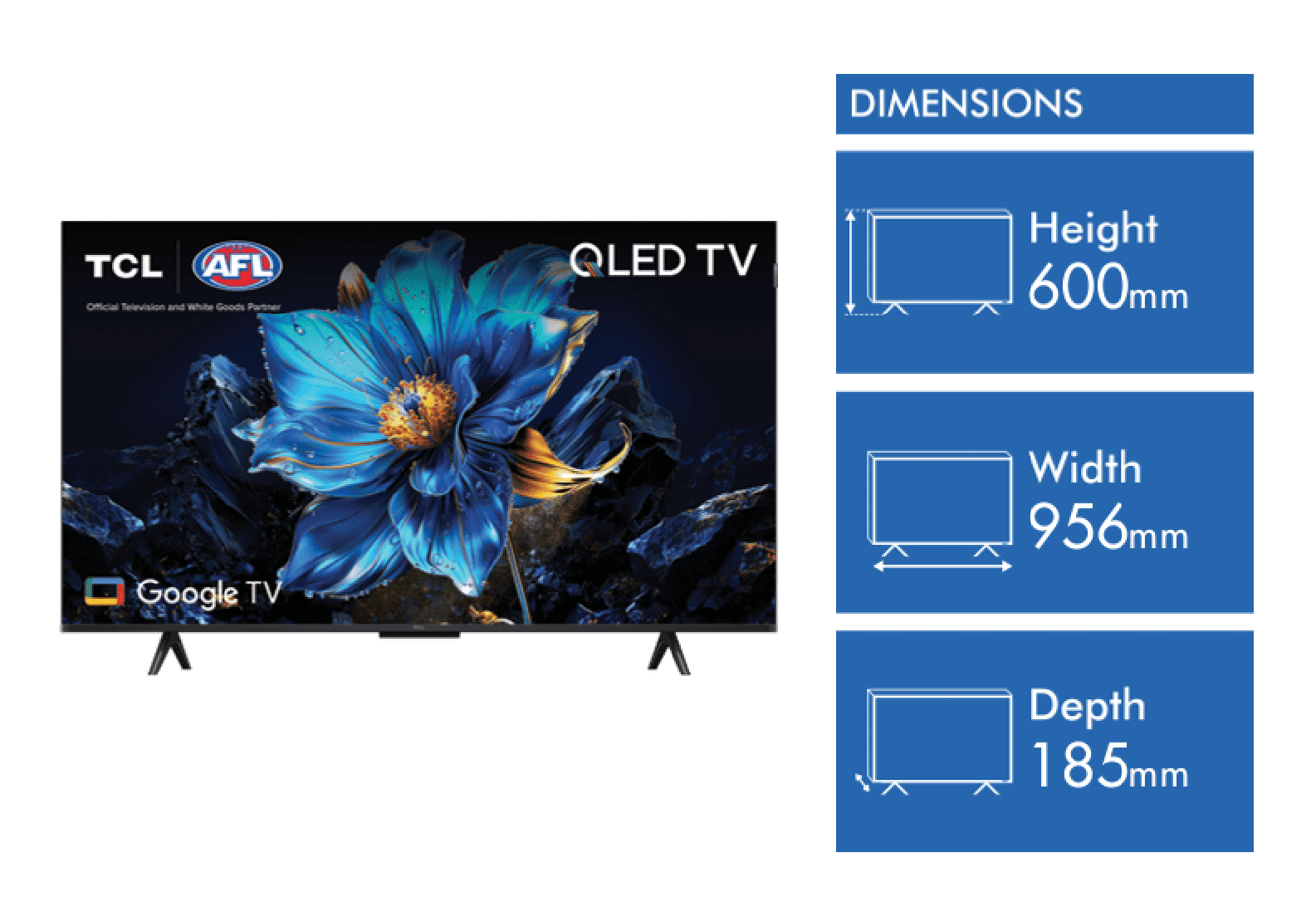 TCL 43" P7K QLED Google TV 2025 43P7K