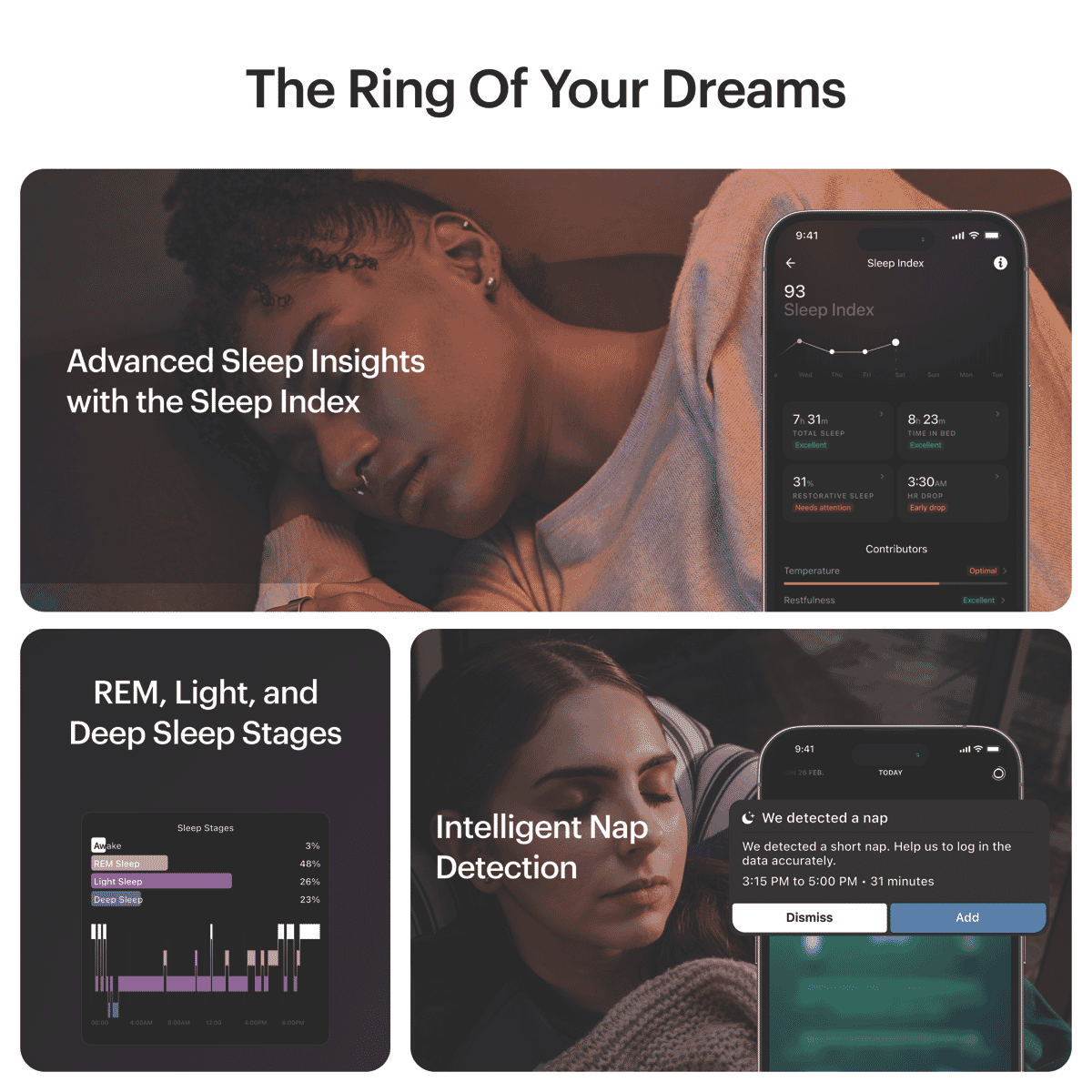 Ultrahuman Ring Air Size 09 Raw Titanium 170146