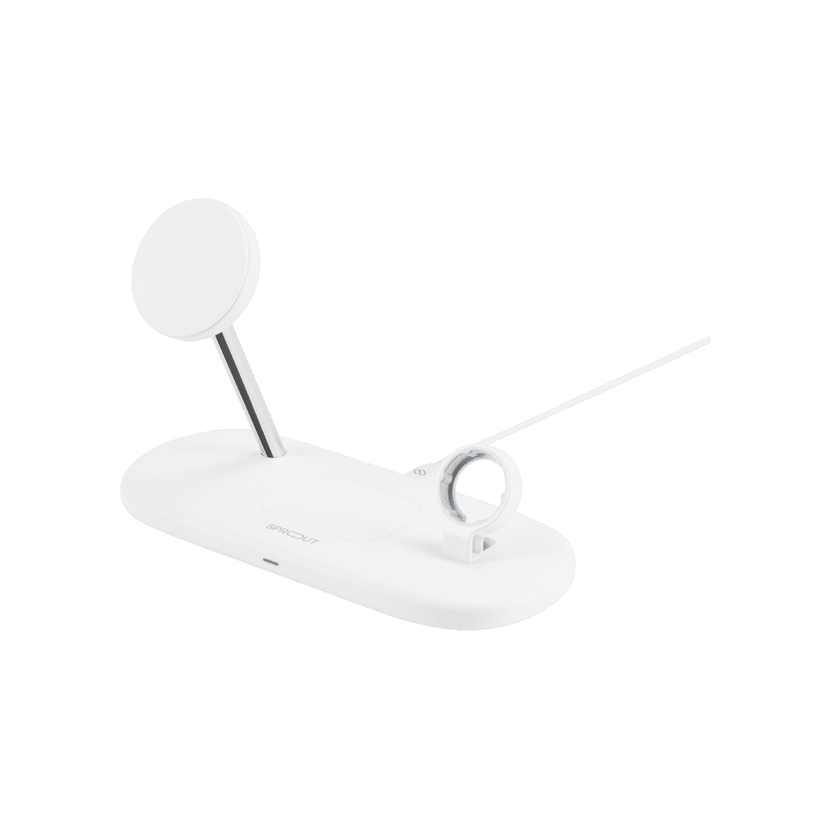 Sprout QI2 3-IN-1 Wireless Charger White 100253459