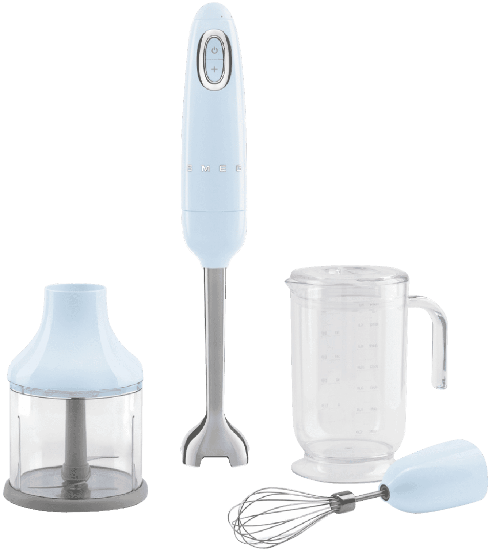Smeg 50's Style Retro Hand Blender Pastel Blue HBF03PBAU